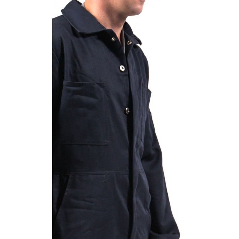 100% COTTON COVERALLS - Button-up