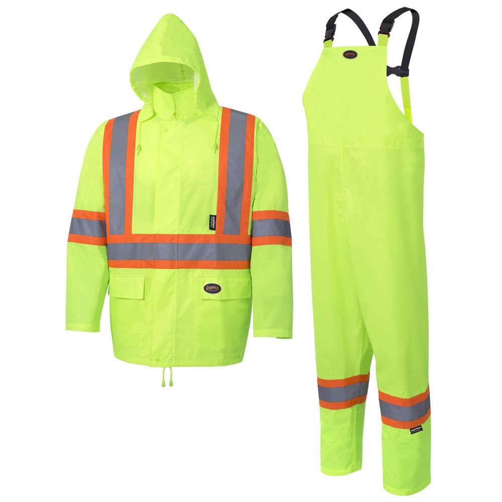 150D Hi-Viz Oxford Poly/PU Waterproof Suit