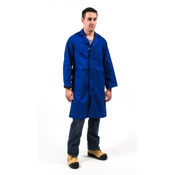 POLYCOTTON SHOP COAT