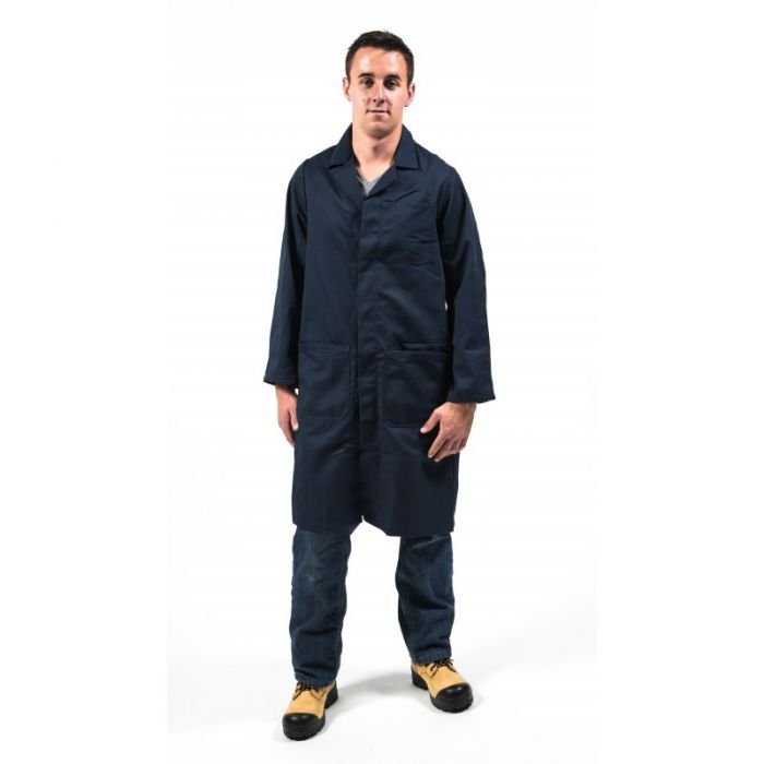 POLYCOTTON SHOP COAT