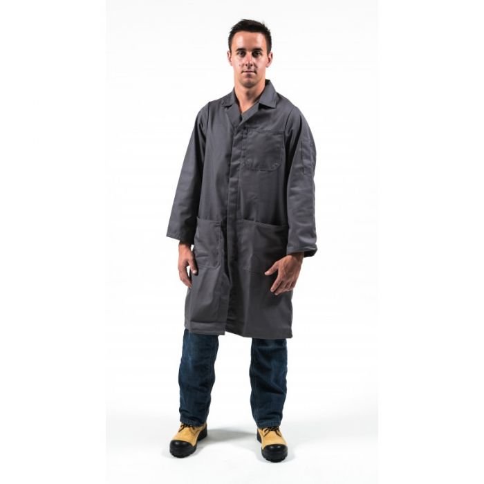 POLYCOTTON SHOP COAT