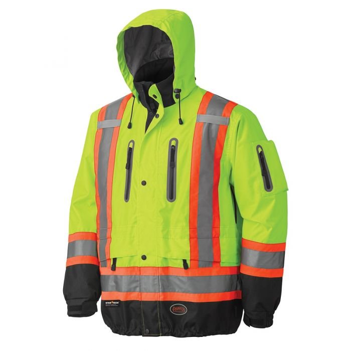 Waterproof/Breathable Premium Hi-Viz Jacket